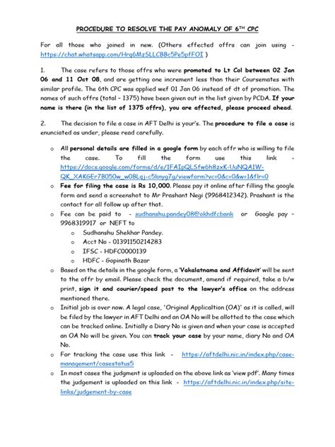 Resolve 6th Cpc Pay Anomaly Pdf