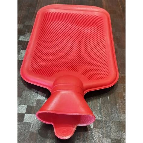 Rectangular Red Rubber Hot Water Bottle At ₹ 55piece In Lucknow Id