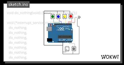 Pin Change Interrupt Testing Wokwi ESP STM Arduino Simulator