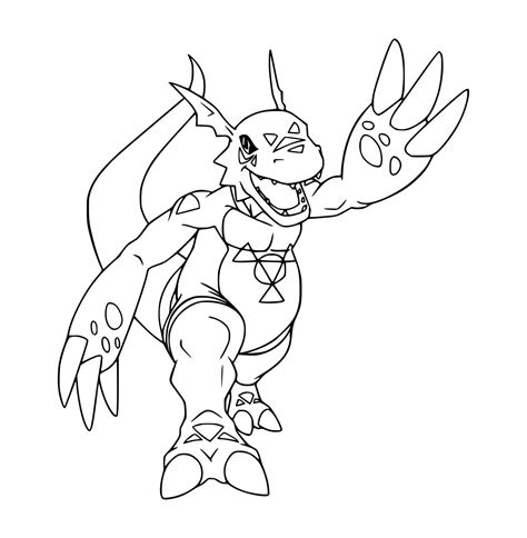 Guilmon Digimon Da Colorare Scarica Stampa O Colora Subito Online