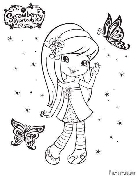 Strawberry Shortcake Coloring Pages Print And Color