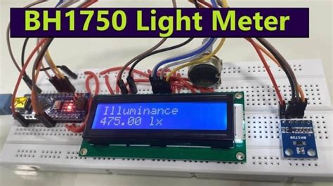 LUX Meter Using BH Ambient Light Sensor Arduino