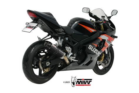 Mivv GP Black With Carbon Cap EC Approved Bolt On For SUZUKI GSX R 750