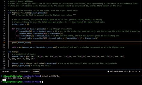 Shantel Williams On Linkedin Today S Coding Practice Is Data In Motion Llc Week 37 Hard Python…
