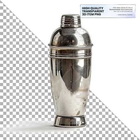 Cocktail Shaker A Container Used For Mixing And Shaking Drinks On