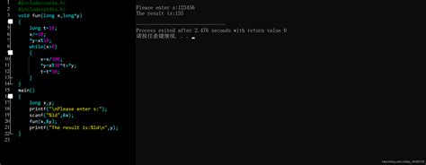 C语言编程＞第十九周 ⑥ 下列给定程序中函数fun的功能是：从低位开始取出长整型变量x中偶数位上的数，依次构成一个新数放在y中。【程序设计】功能从低位开始取出长整型变量s中偶数位上的数