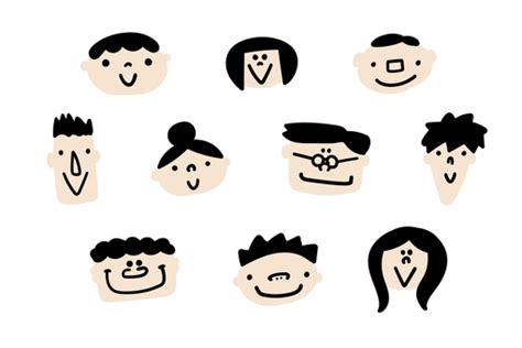 【手書きイラスト】人々老若男女セットイラスト No 1133491／無料イラストなら「イラストac」
