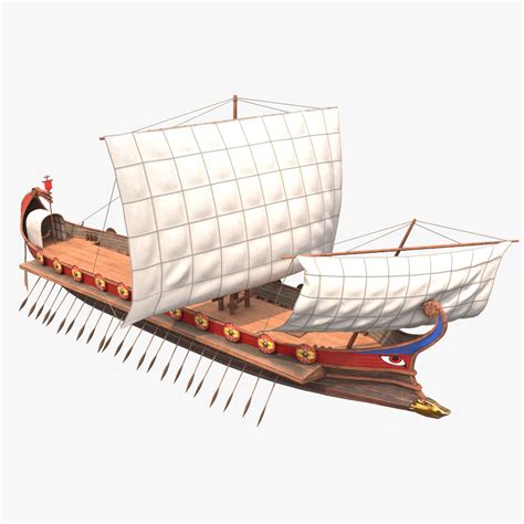 Galea Roman Ship Modello 3d Model Turbosquid 2074313