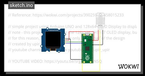 SH1107 128x128 Pi Pico Wokwi ESP32 STM32 Arduino Simulator