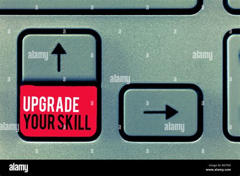 Handwriting Text Writing Upgrade Your Skill Concept Meaning Expand Scope Of Knowledge Optimize