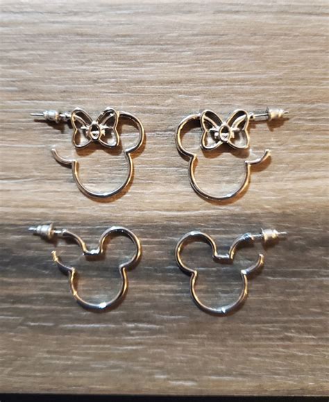 Mickey Mouse Hoop Earrings Mickey Jewelry Earring Disney Etsy