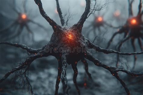Dynamic Brain Neuron Illumination Mindfulness Focus Synergy Witness The Captivating Visual