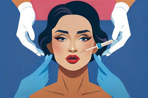 Beautiful Woman With Syringe And Injection Premium Ai Generated Image