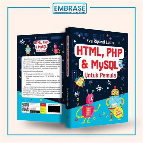 jual buku pemrograman html php and mysql untuk pemula embrase shopee