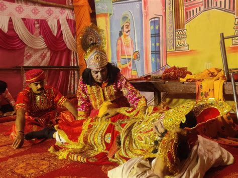 Rural Rama Dramatic Club Is Staging Shri Ramleela In Nacharaun Village