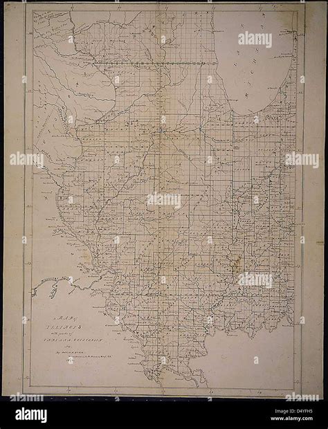 A Historical Map Of Illinois From 1836 Held By The Center For