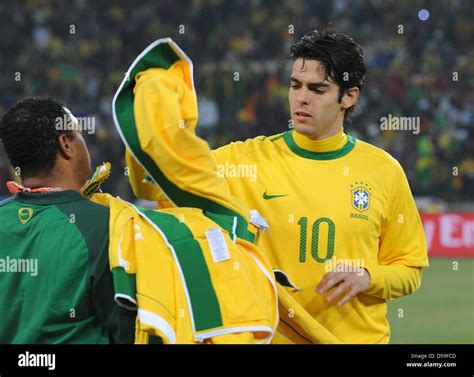 Brazils Kaka Puts Away His Jacket Prior To The 2010 Fifa World Cup