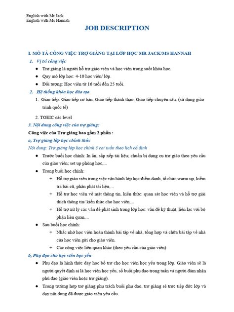 Jd Teaching Assisstant Pdf