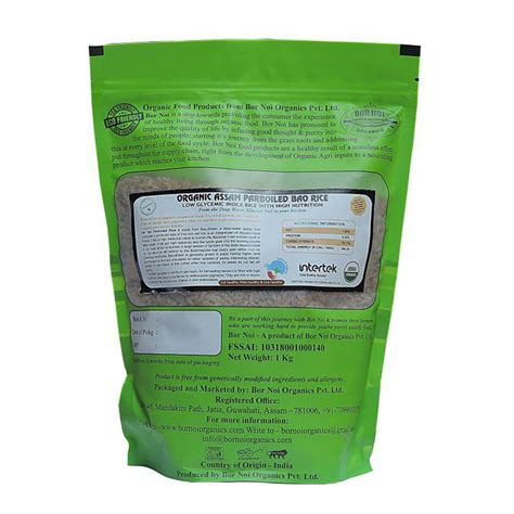 Buy Parboiled Bao Rice Online • Bornoi Organics • A Product Of Assam