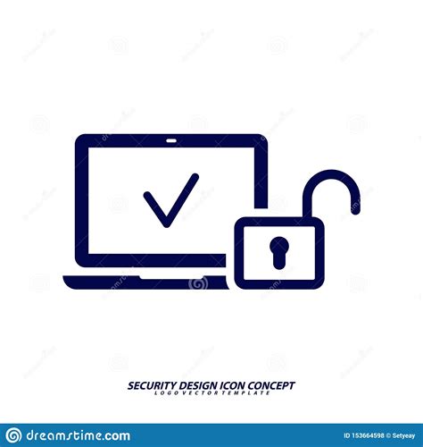 安全图标徽标设计向量 保护和安全矢量线图标集 业务数据保护技术、网络 向量例证 插画 包括有 查出 数据 153664598