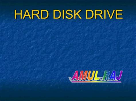 ppt hard disk drive