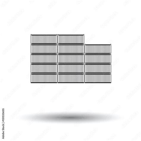 Container Stack Icon Stock Vector Adobe Stock