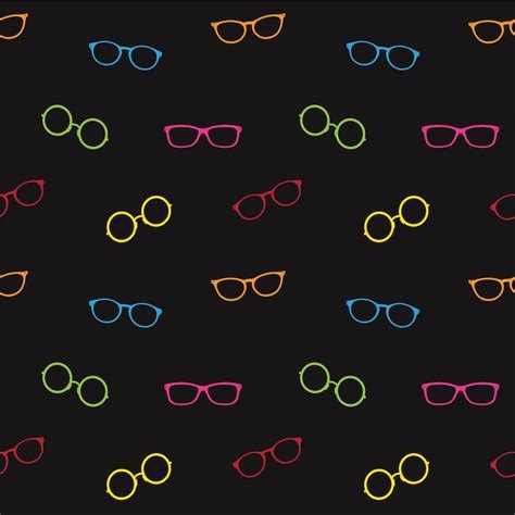 Glasses Vector Art Background Design For Fabric And Decor Seamless Pattern Premium Vector