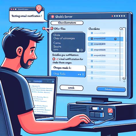 configuring bonobo git server for email notifications on check ins by