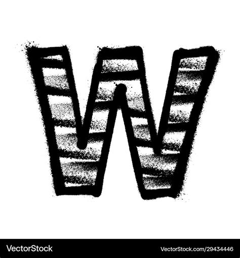Letter W In Graffiti