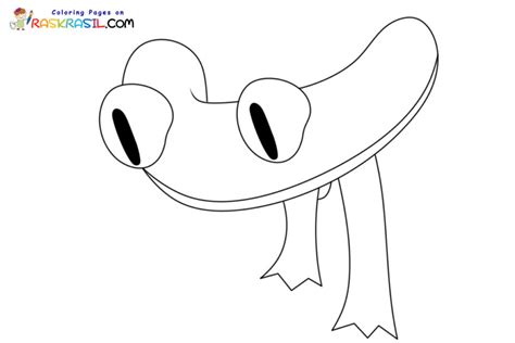 Desenhos De Cyan Rainbow Friends 2 Para Colorir