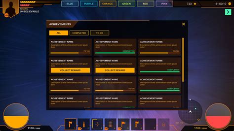 Scifi Modern Flat Themed Gui Ui Kit 6 Themes Psd Ai Sources In