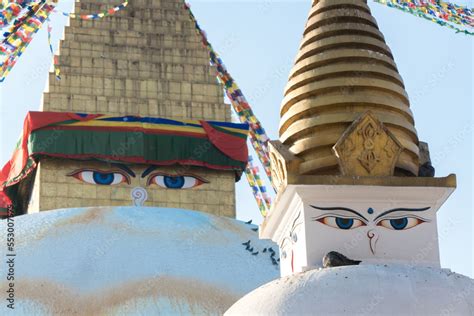 Boudhanath Stupa Also Known As Bouddha Stupa In Kathmandu Its Massive