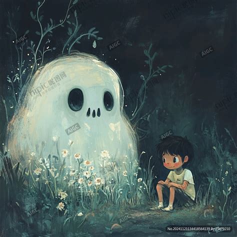 Ai创作图治愈系儿插 治愈系儿童插画 孤独的灵魂插画 梦幻儿插插画 万圣节儿童插画 小幽灵 孤独感插画 治愈系原创插画 治愈系插画插图 小鬼节 萌娃插画 治愈系插画 幽灵故事 心理儿插 万圣节