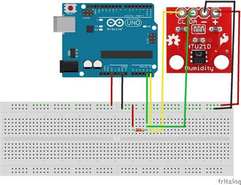 use arduino to drive htu21d humid temperature sensor