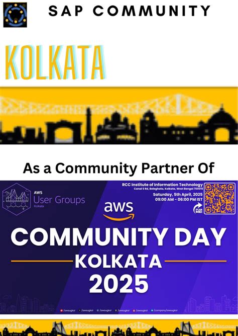 Aws Awsugkol Awsusergroup Kolkata Cloudcomputing Techcommunity Sap Inside Track Kolkata
