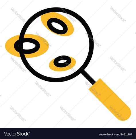 Doctors Bactery Exam On A White Background Vector Image