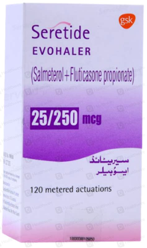 Seretide 25 250 Mcg Inh Price In Pakistan Uses Dosage Side Effects