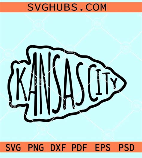 Kansas City Arrowhead Svg Kansas City Chiefs Logo Svg Kansas City Chiefs Svg