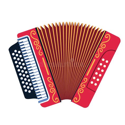 Isolated Accordion Silhouette Stock Vector Illustration Of Isolated