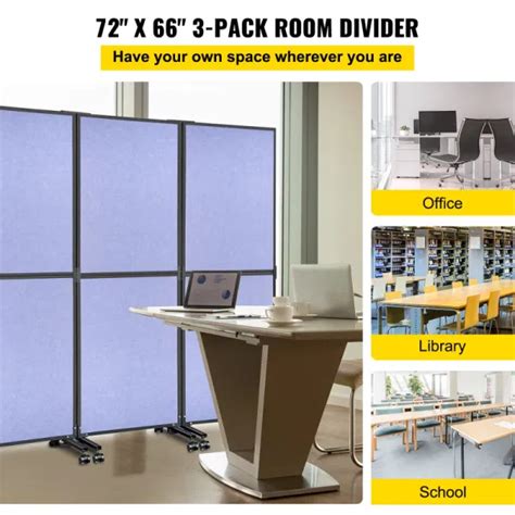 Dropship Vevor Acoustic Room Divider 72 X 66 Office Partition Panel 3