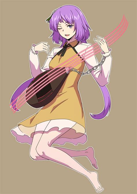 Tsukumo Benben Touhou Drawn By Kakone Danbooru