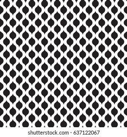 Halftone Seamless Pattern Rhombuses Ovals Mesh Stock Vector Royalty Free