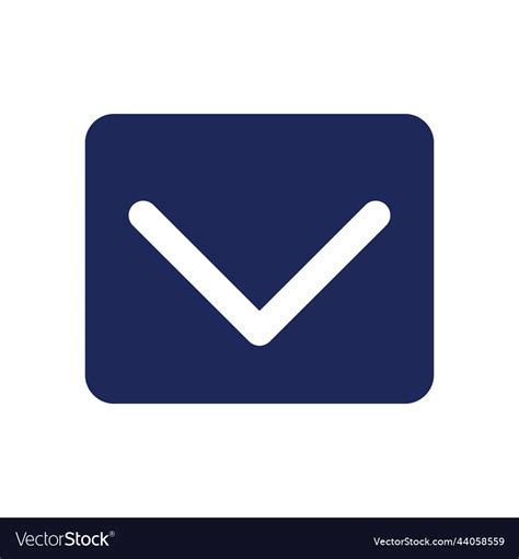 Scroll Down Black Glyph Ui Icon Royalty Free Vector Image
