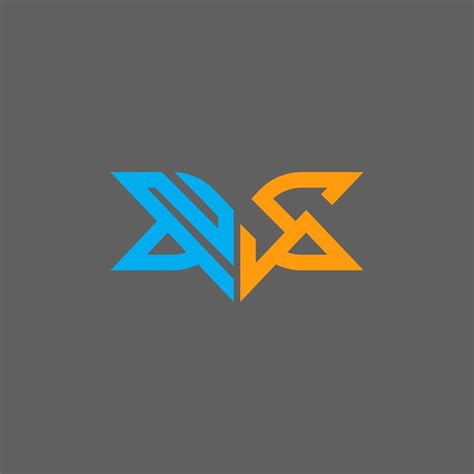 Diseño creativo del logotipo de la letra ns con gráfico vectorial logotipo simple y moderno de