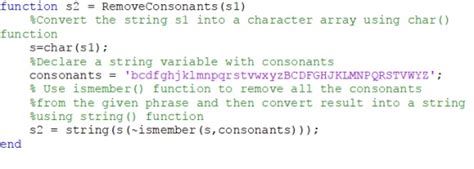 Write A Function Called Removeconsonants Which Removes All The