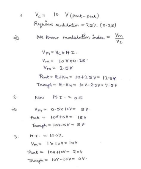 1Vc 10V Peak Peak Required Modulation 25 0 25 Chegg Com