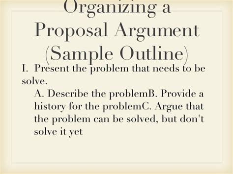 Writing Proposal Arguments