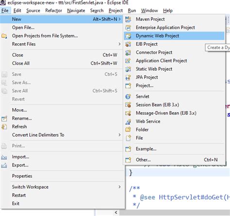 setting up the develop environment for a web application in eclipse ide