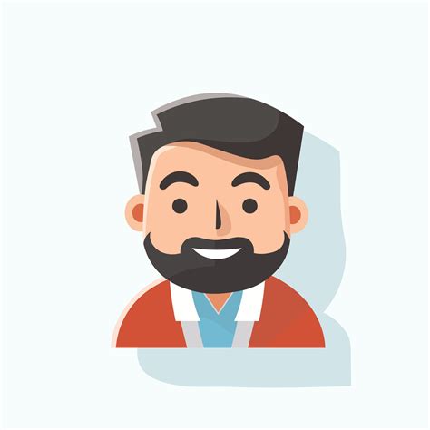 Handsome Beard Man Character Design 28599593 Vector Art At Vecteezy