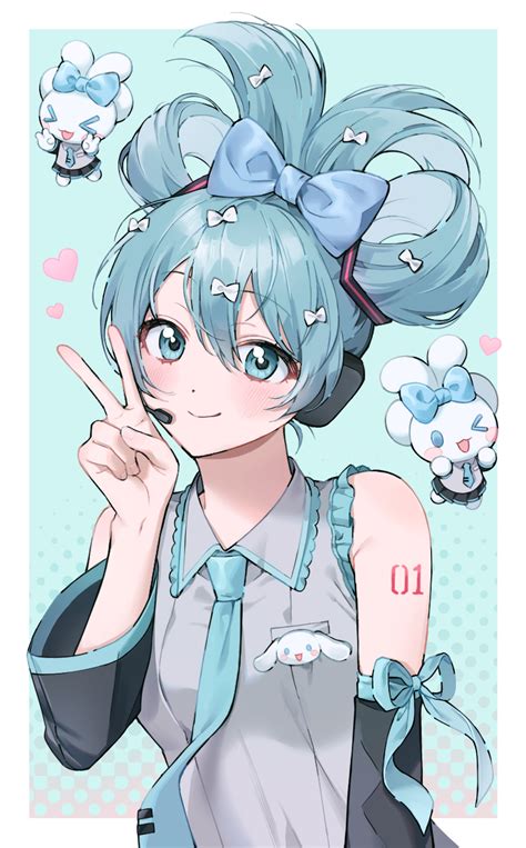 Hatsune Miku Cinnamoroll And Cinnamiku Vocaloid And 1 More Drawn By Dald Danbooru